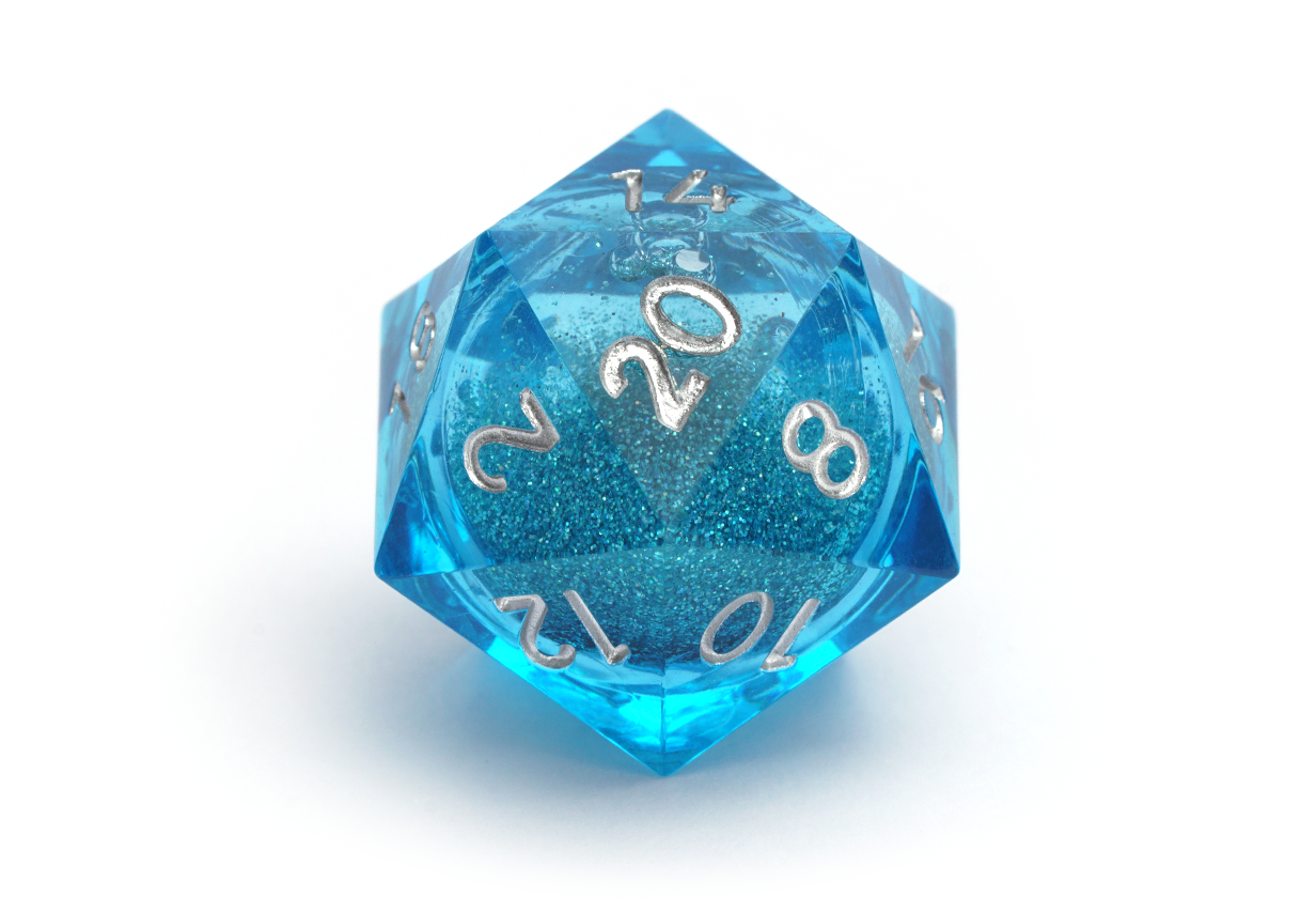Liquid Core Dice - Blue | Free & Fast Shipping | DiceRoll UK