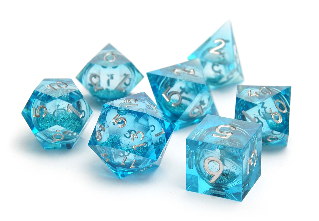 Liquid Core Dice - Blue | Free & Fast Shipping | DiceRoll UK