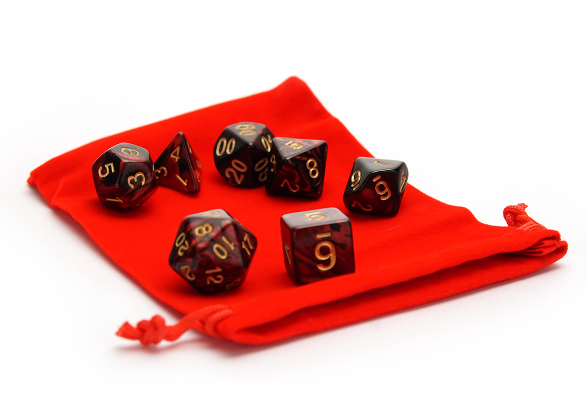 Plain Dice Bag - Red | Free & Fast Shipping | DiceRoll UK