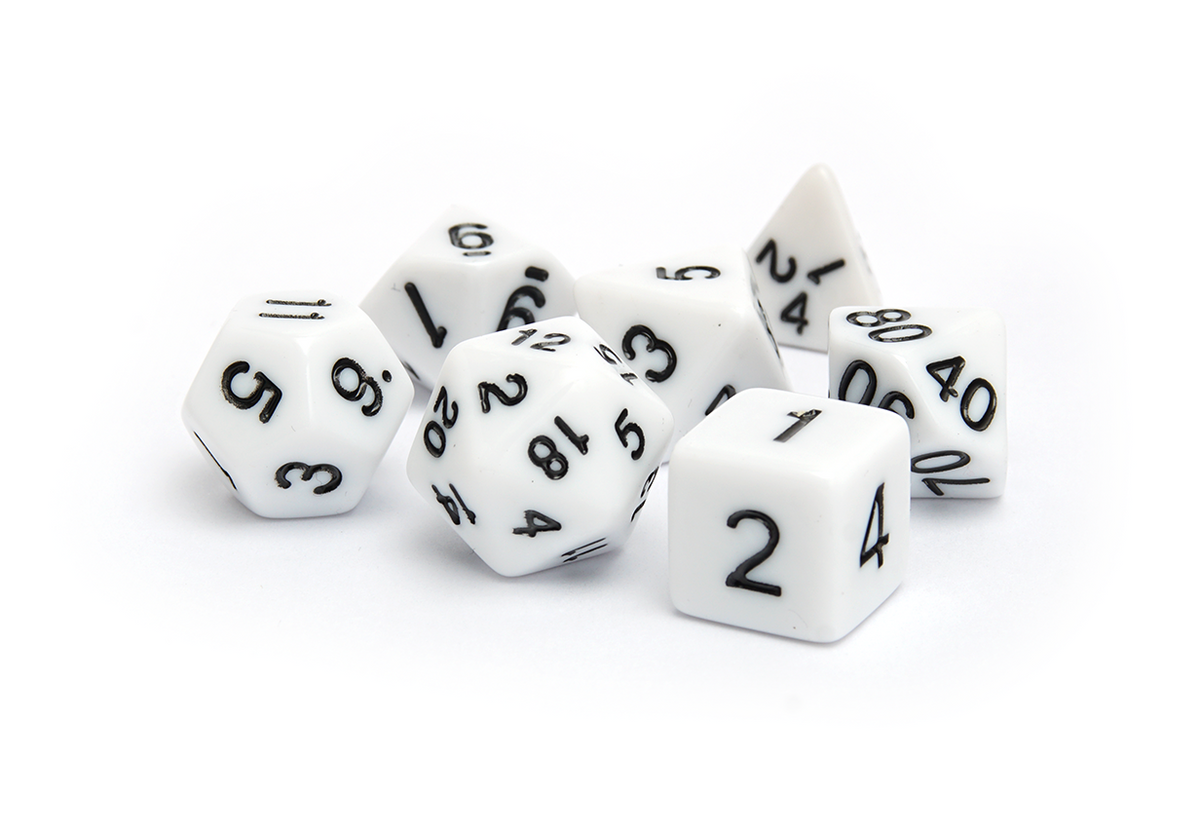 Plain White Dice | Free & Fast Delivery | DiceRoll UK