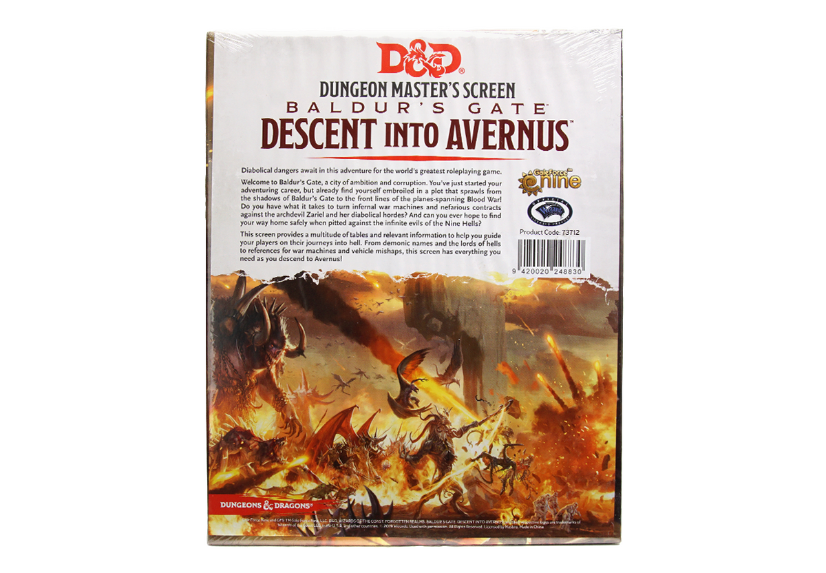 Descent Into Avernus DM Screen | Free & Fast Shipping | DiceRoll UK