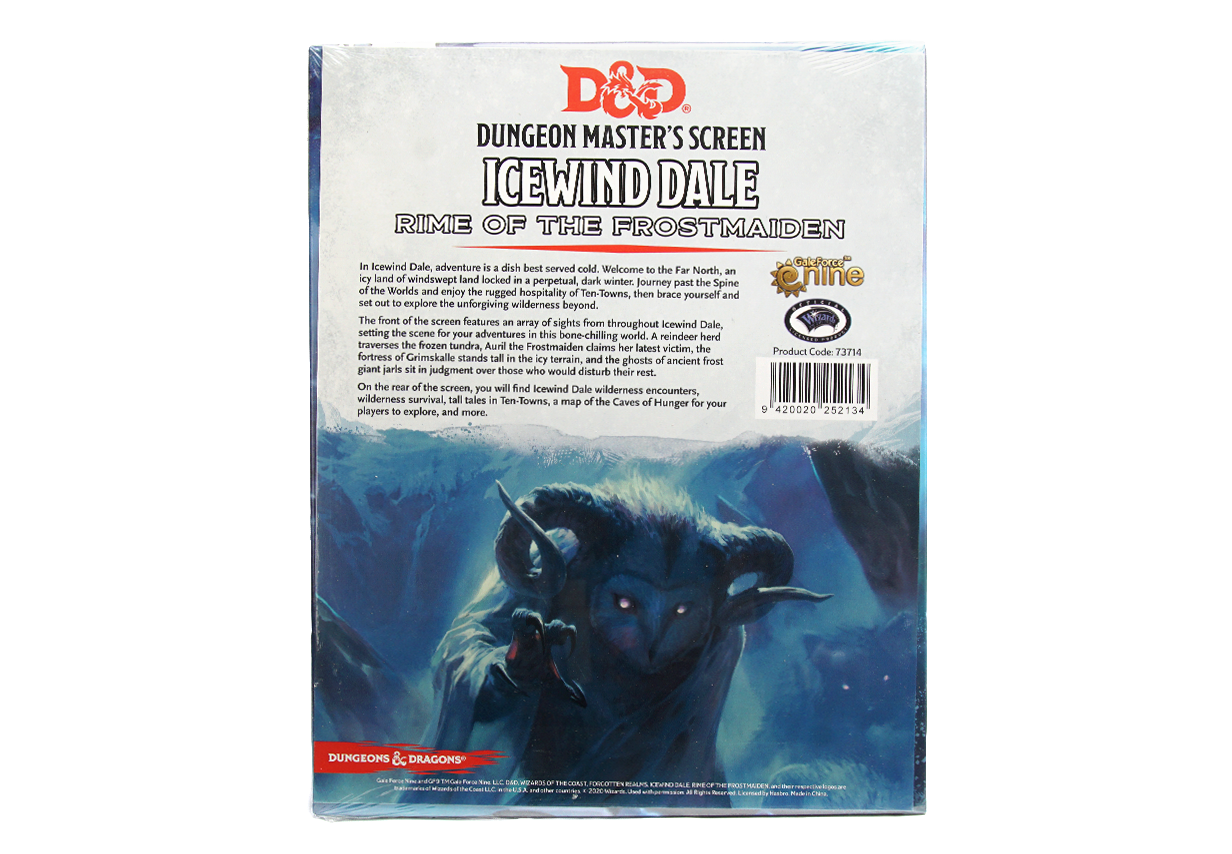 Rime of the Frostmaiden DM Screen | Free & Fast Shipping | DiceRoll UK