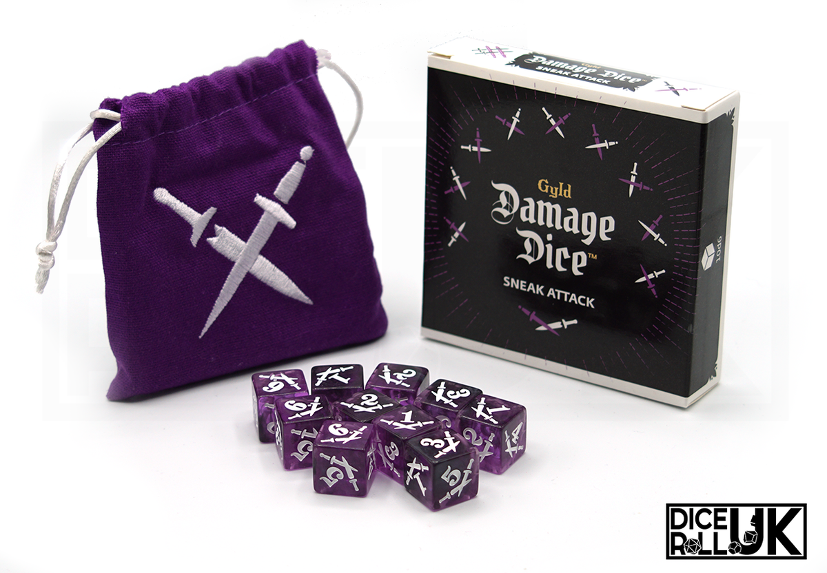 Gyld Damage Dice - Sneak Attack | Free & Fast Delivery | DiceRoll UK