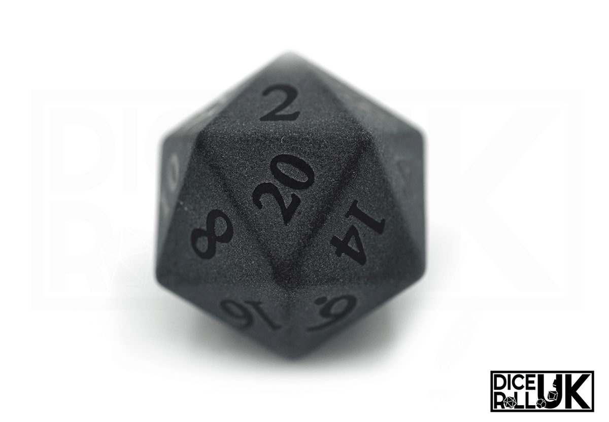 Matte Obsidian Gemstone Dice | Free & Fast Delivery | DiceRoll UK