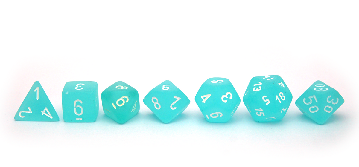 Chessex Frosted | Teal Dice | Free & Fast Shipping | DiceRoll UK