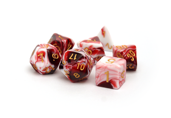 Marble - Strawberry Cream Dice | Fast & Free Delivery | DiceRoll UK